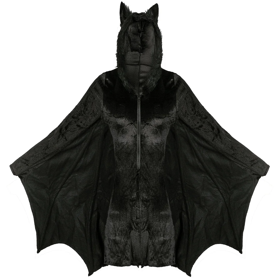 Plus Size Bat Costume Gothic Cozy Cosplay Halloween Costumes