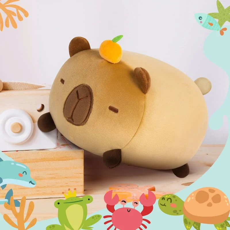 Mewaii® Fluffffy Family Tangerinr Capybara Stuffed Animal Kawaii Plush ...
