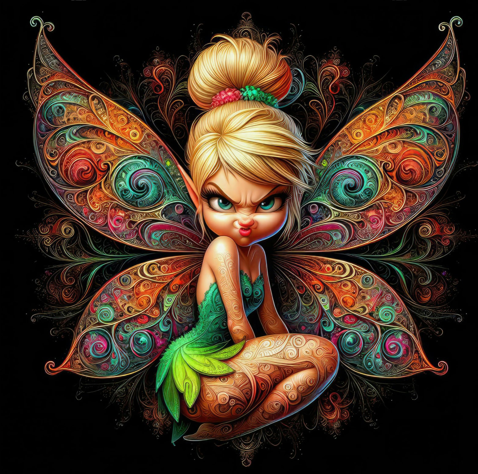 Tinker Bell 40*40CM(Canvas) Diamond Painting