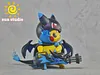 Pikachu cosplay Charizard X & Charizard Y - Pokemon Resin Statue - sun ...