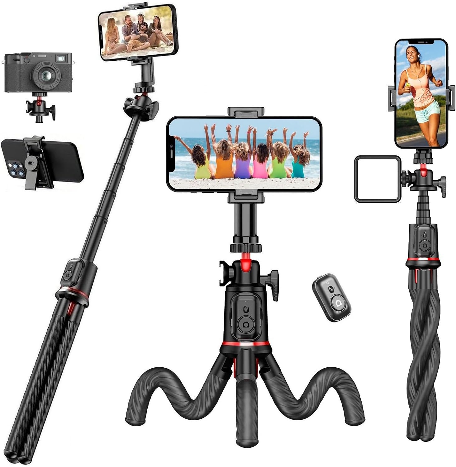 Octopus Bluetooth Selfie Stick for Mobile Phones--Camera Camera PTZ ...