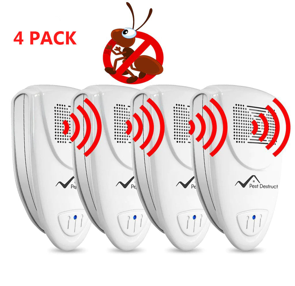 Ultrasonic Ant Repellent PACK of 4 - Get Rid Of Ant In 48 Hours Or It's ...