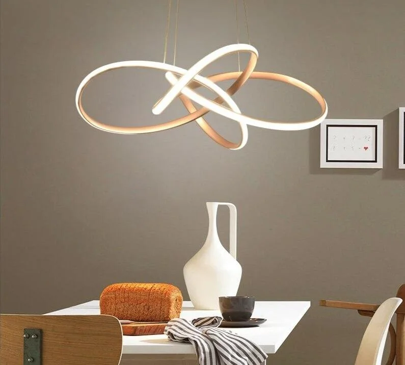 New Design Gold Hanging Pendant Lamp 70W For 10-15Square Meters Bedroom ...