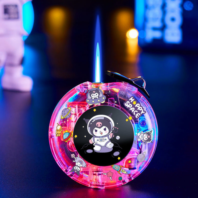 Kawaii Black Glowing Anime Lighter KI192