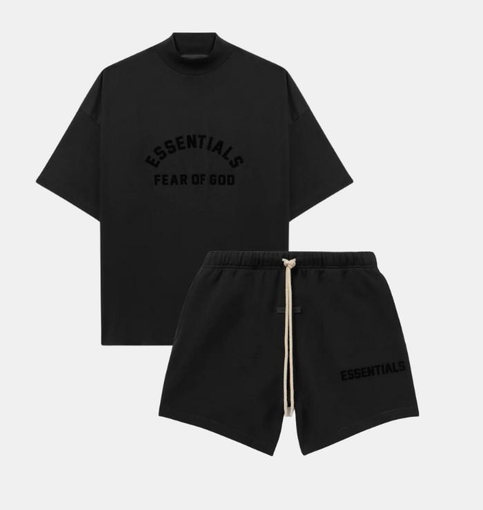 Essentials Short Set Jet Black