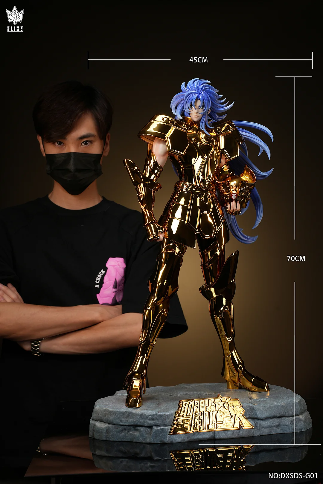 1/3 Scale Gemini Saga - Saint Seiya Resin Statue - Flint Studio