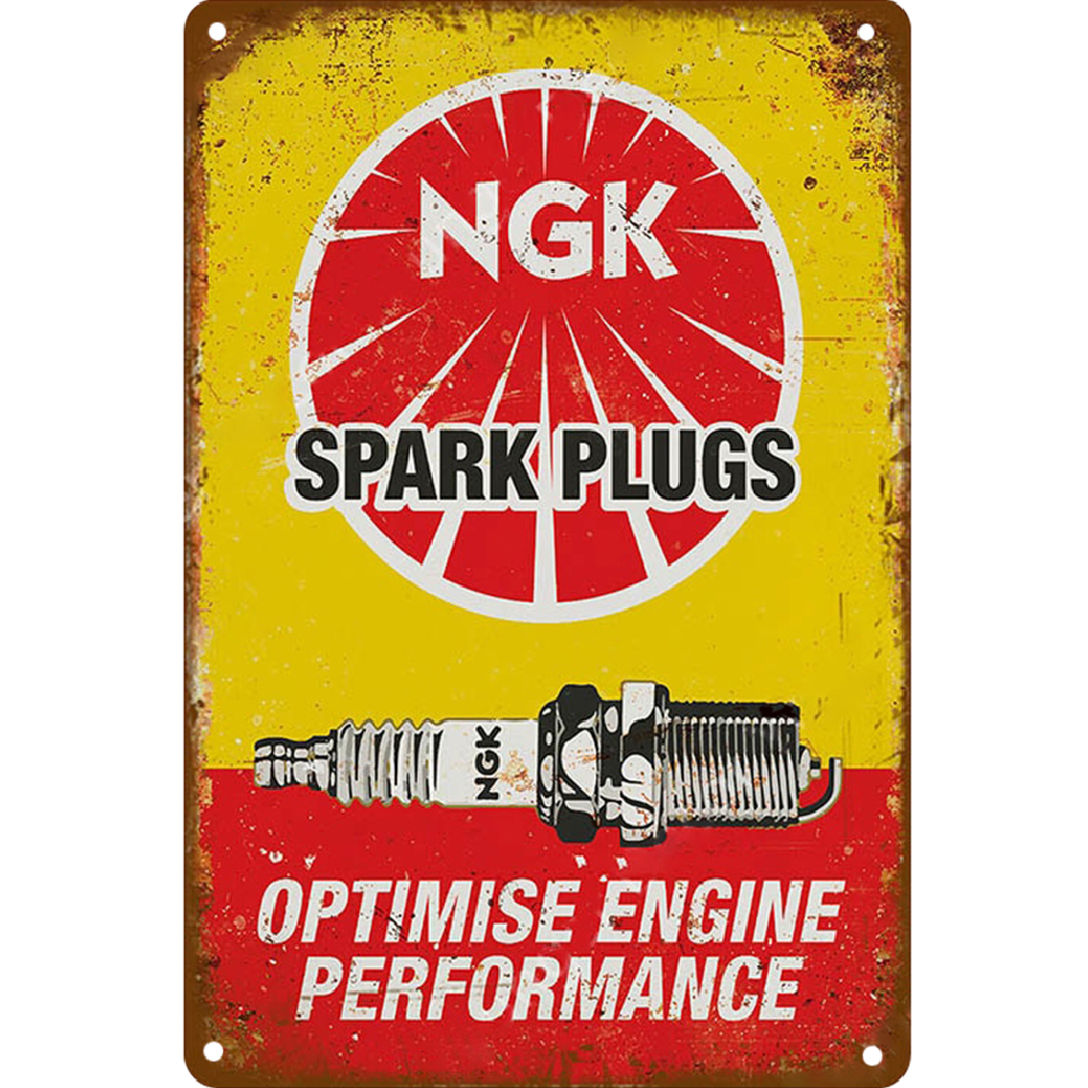 NGK Spark Plugs - Metal Tin Signs(8*12Inch/12*16Inch) - Garage