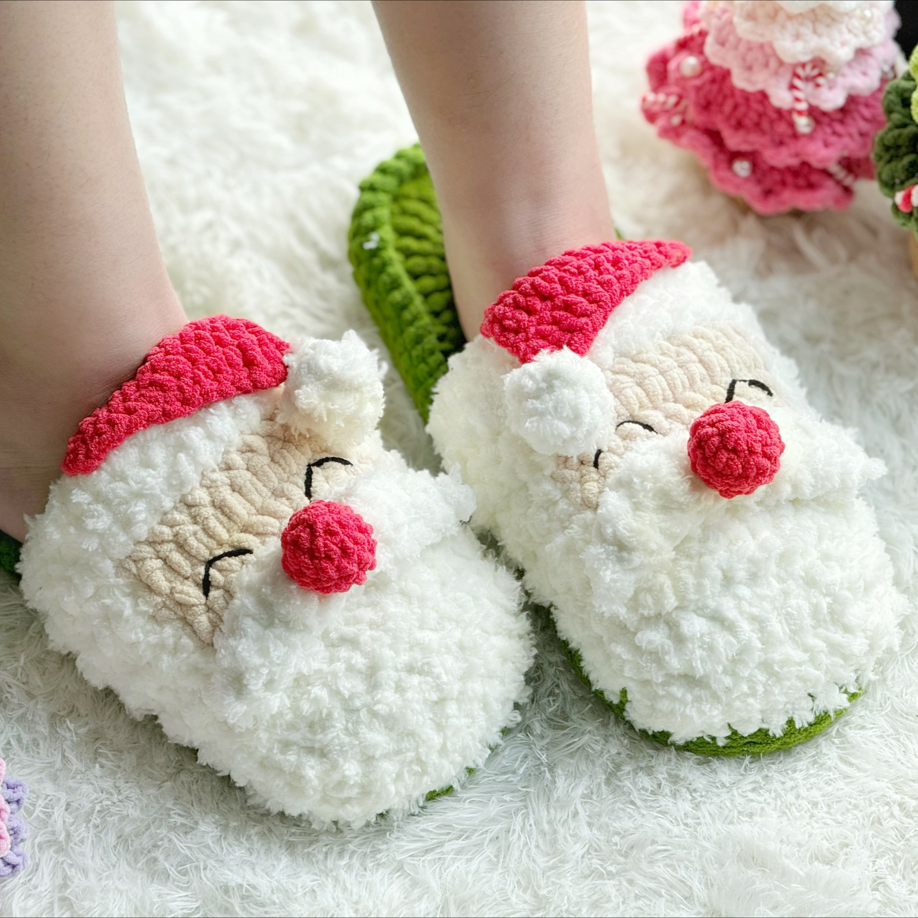 Crochet Christmas Slippers Collection Pattern