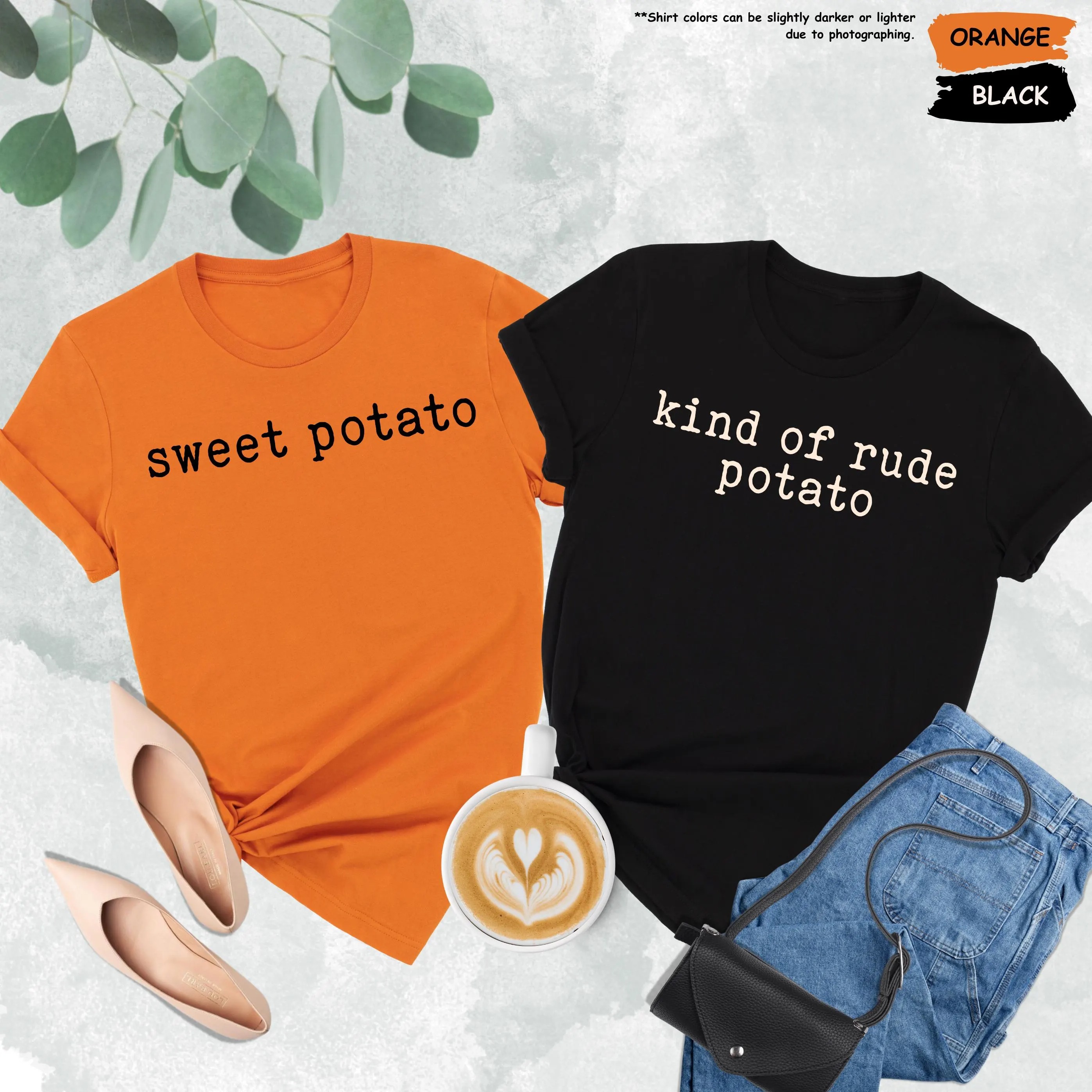 Sweet Potato Kind Of Rude Potato Thanksgiving Couples Tee
