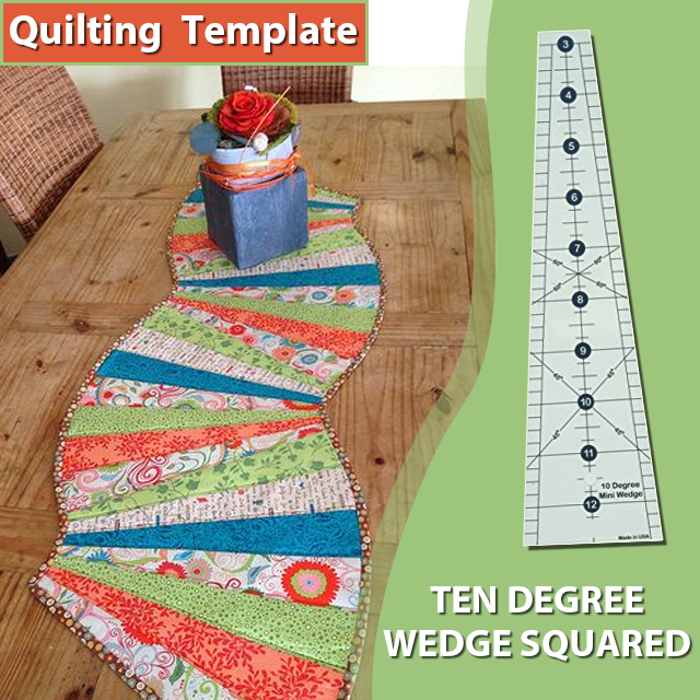 Spicy Spiral Table Runner Template - With Instructions