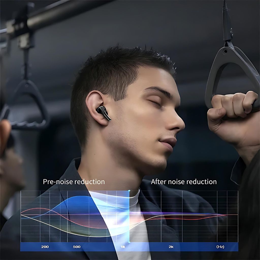 Active Noises Cancellation Smart Touchscreen Bluetooth Earbuds
