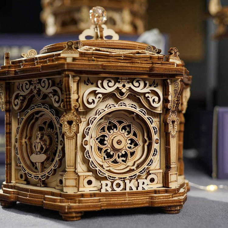 ROKR Secret Garden Mechanical Music Box 3D Wooden Puzzle AMK52
