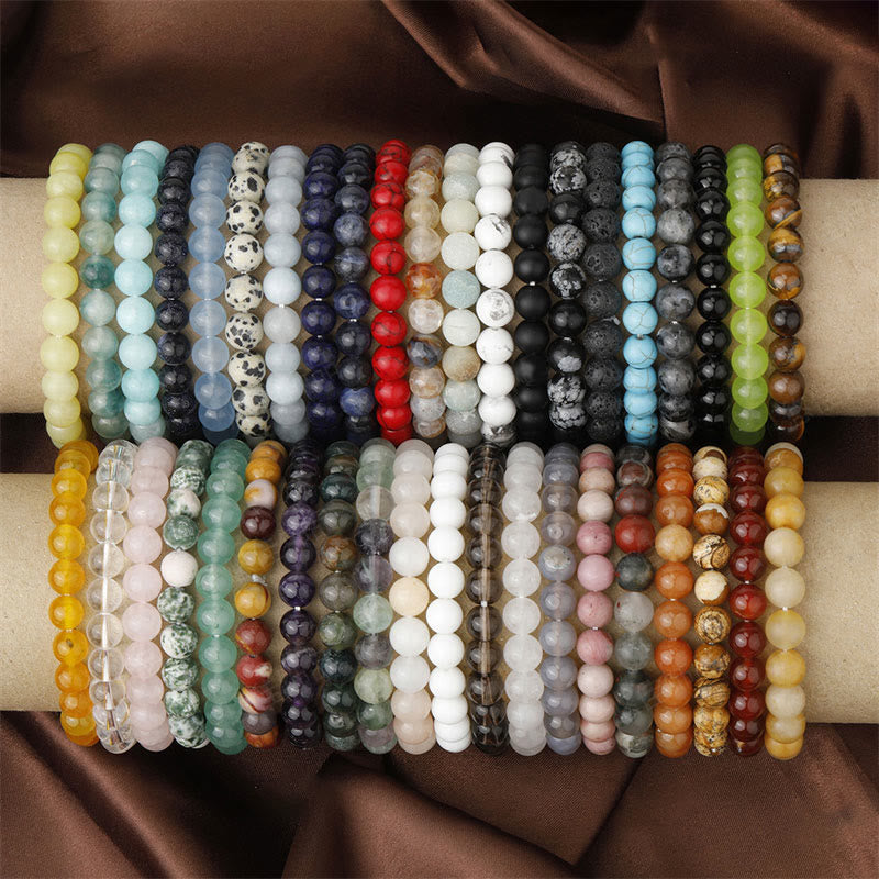 Buddhist Gems Natural Stone Quartz Healing Beads Bracelet