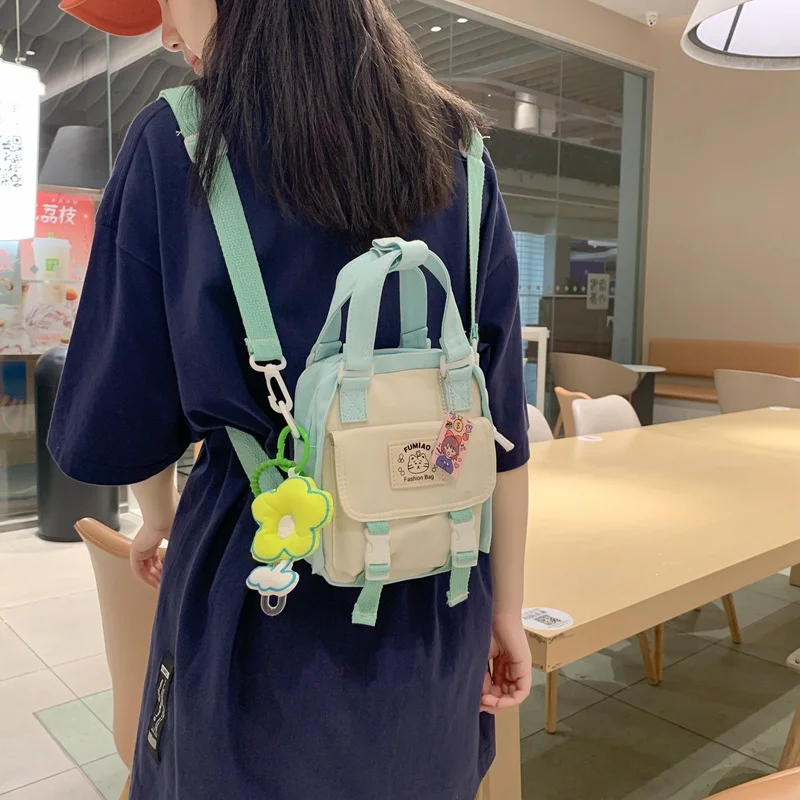 SIMPLE CONTRAST COLOR MINI BACKPACK