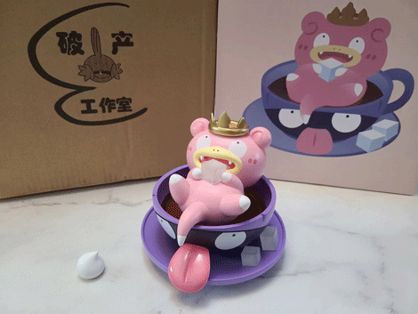Afternoon Tea Series Slowpoke Coffee Cup - Pokemon Resin Statue ...