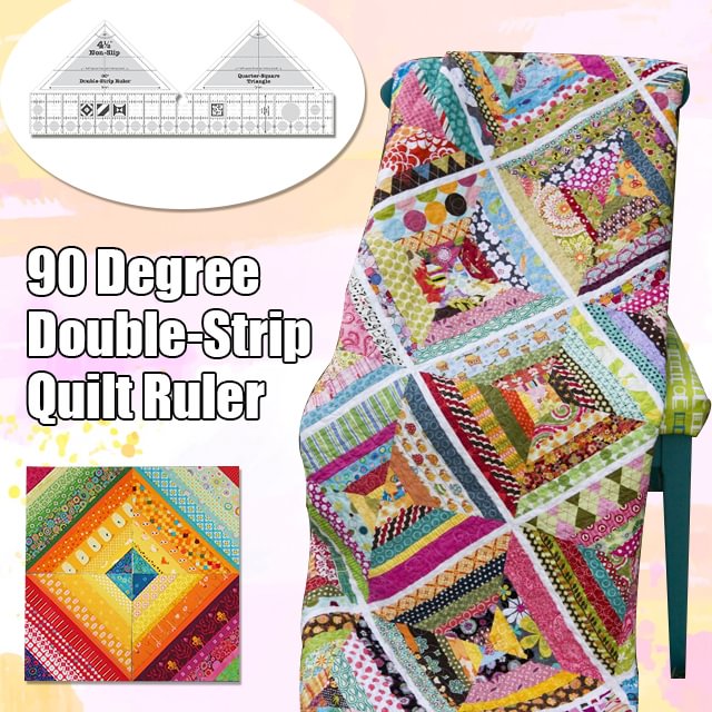 90 Degree Double-Strip Quilt Ruler