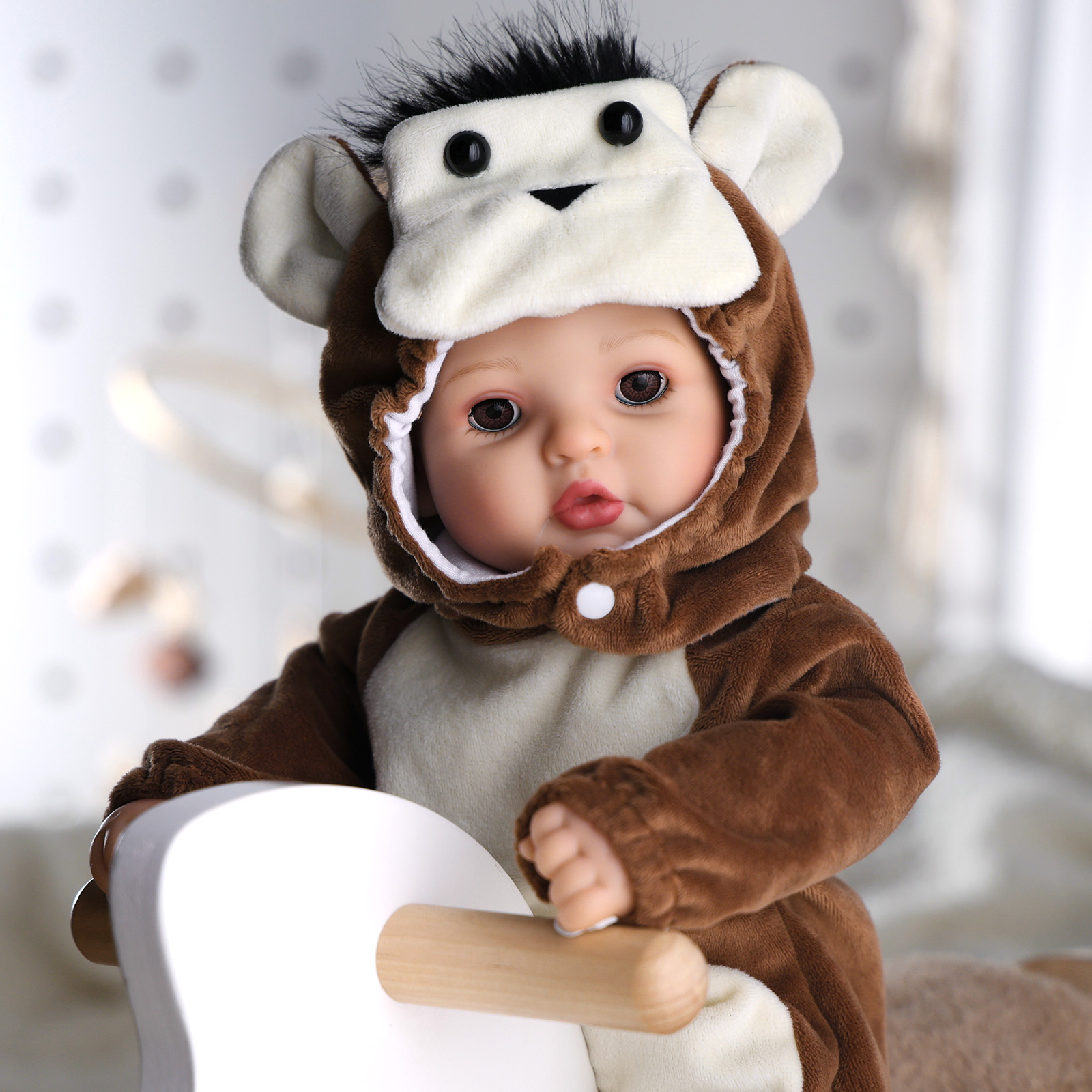 Open & Close Eyes Reborn Baby Lumi 17'' Little Infant Girl