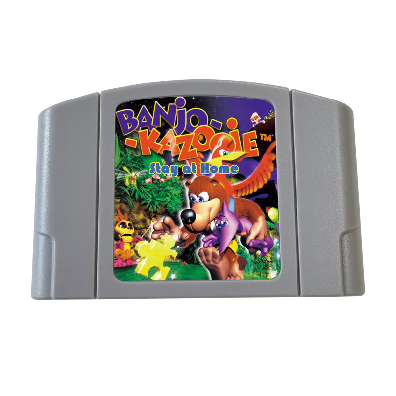 Banjo Kazooie stay at home N64 Cartridge For Nintendo 64 Game Console