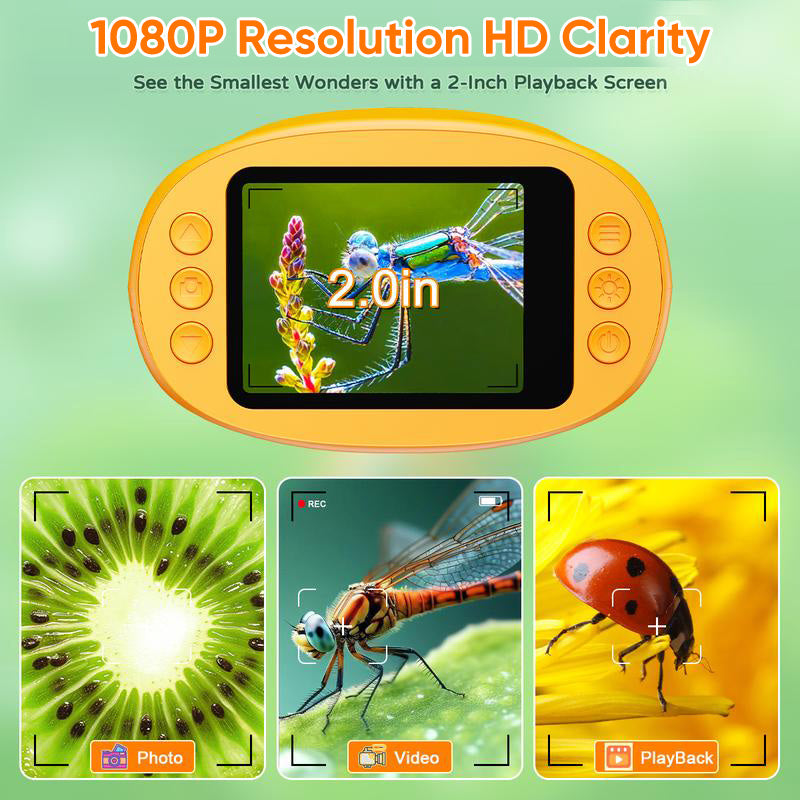 Saker 1000X Handheld Digital Microscope for Kids and Students, Portable ...
