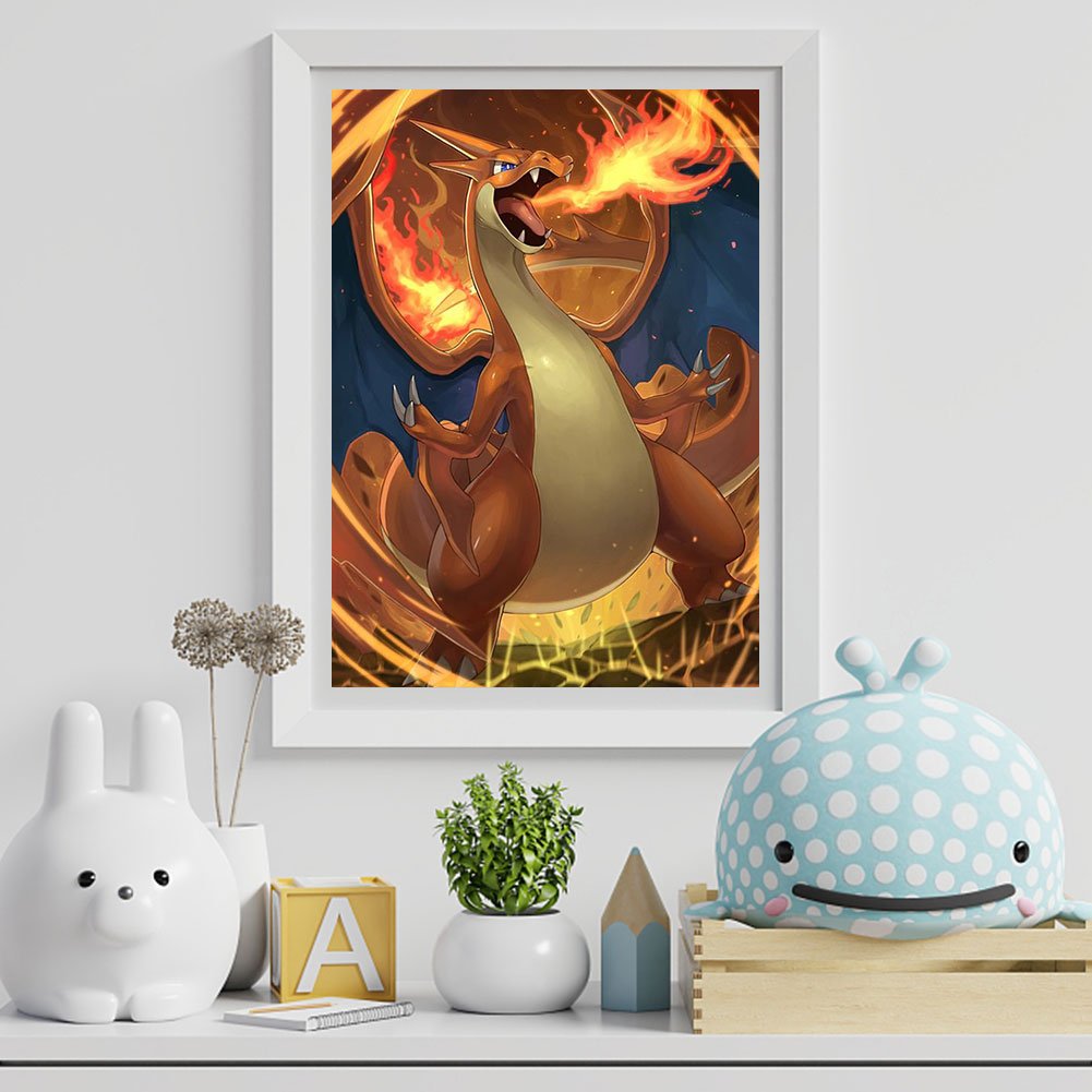 Animal Charizard full round or square drill diamond painting
