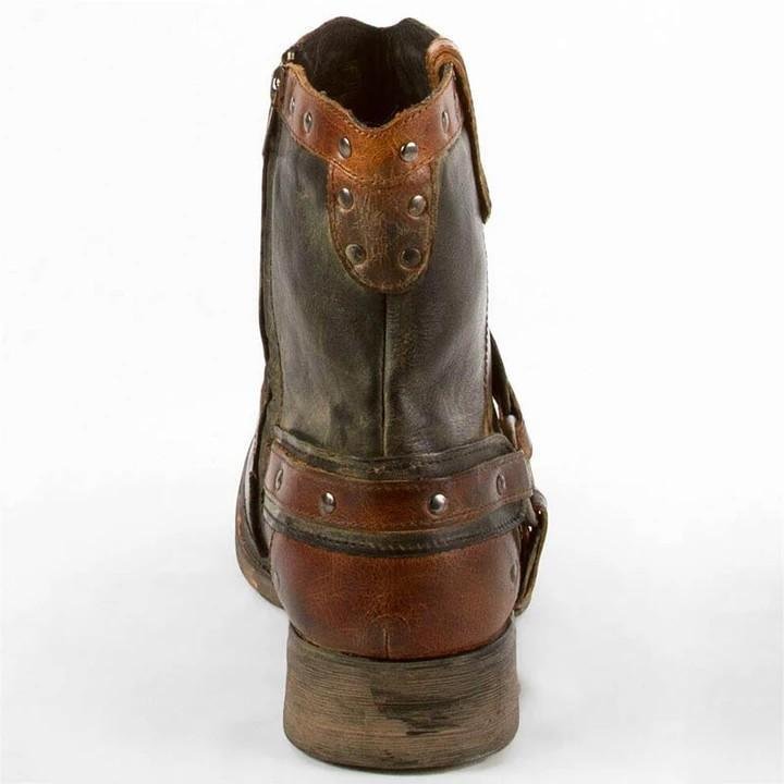 Men's Original Design Buckle Ankle Boots