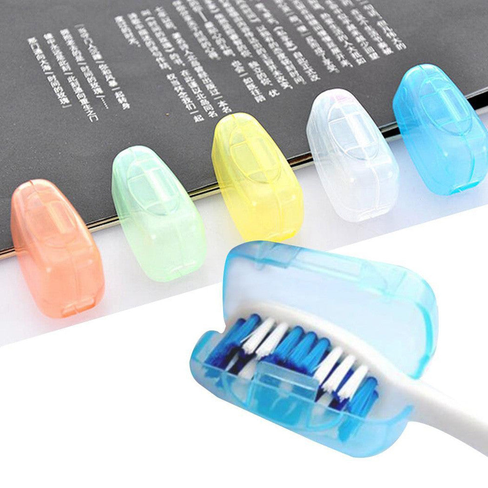 5pcs/Set Toothbrush Cover Head Plastic Toothbrushes Case Protective Cap ...