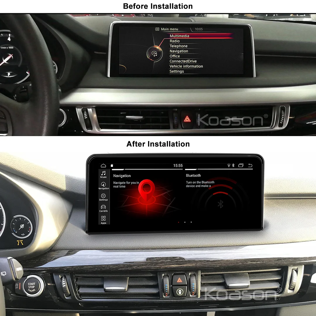 Koason Android Screen Upgrade Apple CarPlay Android Auto GPS Navigation ...