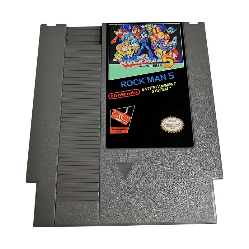 8 Bit NES Game Card - Rockman 5: Blues no Wana! - NES Games Cartridge ...