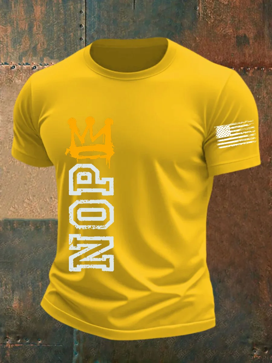 Men's No Kings Protest Sign Nope T-shirt