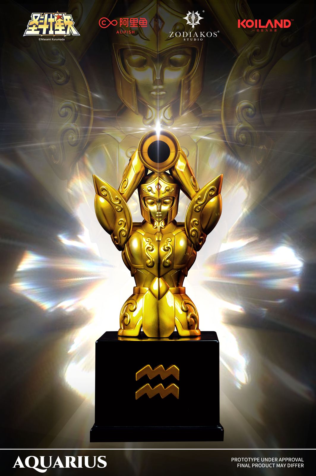 1/6 Scale Licensed Aquarius Camus Cloth - Saint Seiya Resin Statue ...