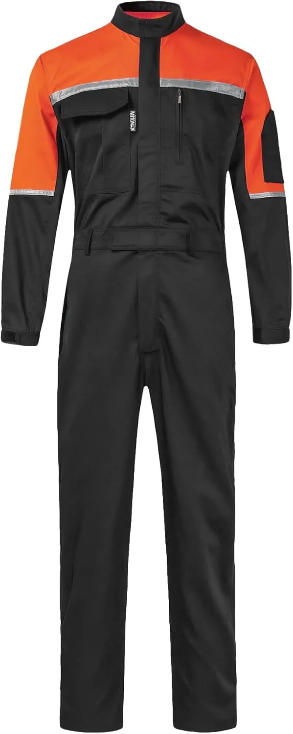 GAR BETHE Mens Reflective Coverall Work Mechanics Coverall Work Suit Hi ...