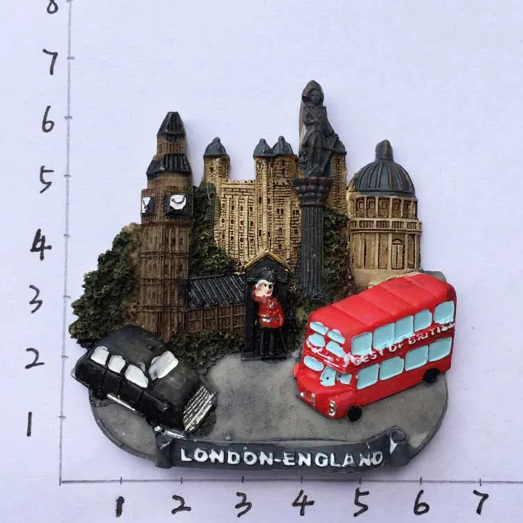 Nigikala Fridge Magnets London Bus Big Ben Parliament Scotland England ...