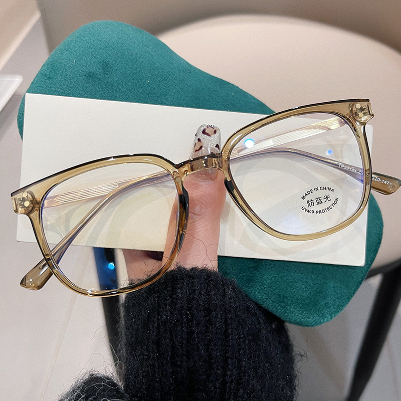 New Eyeglasses Frame Men Women TR90 Material Square Shape Glasses Women ...