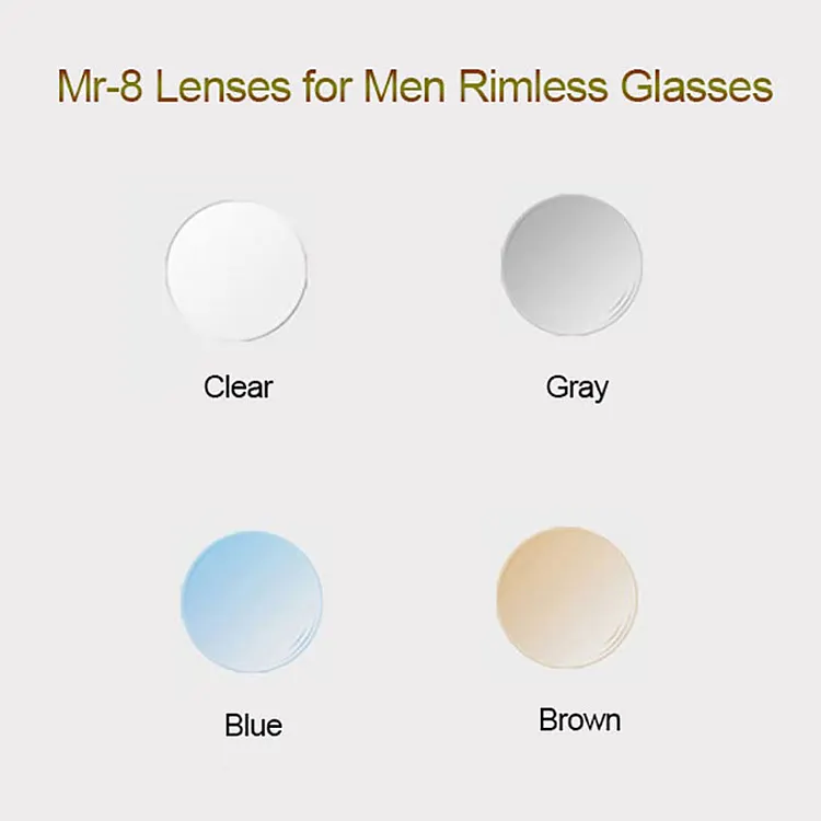 MR-8 Lenses for Men Rimless Diamond Cutted Glasses Frame,Customized ...