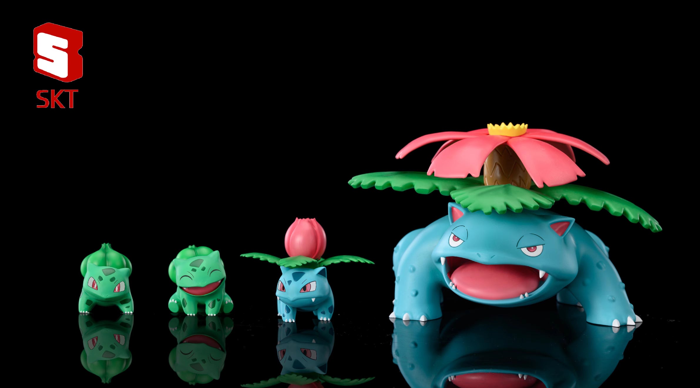 1/20 Scale World Zukan Bulbasaur Evolution Set - Pokemon Statue - SKT ...