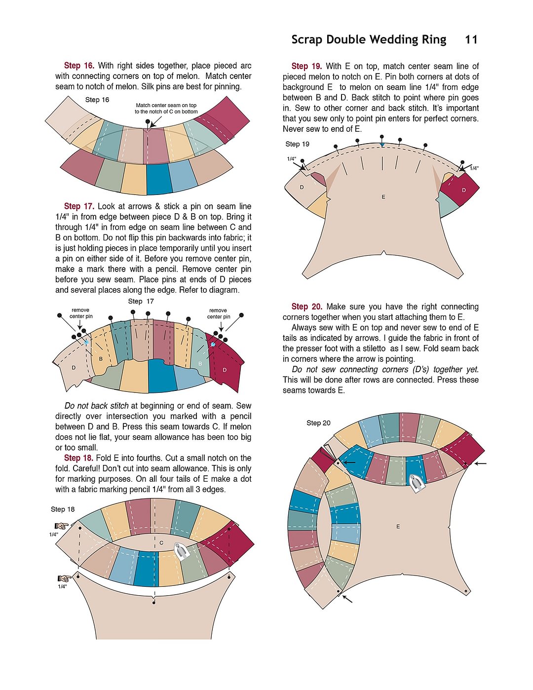 Double Wedding Ring Quilt Templates