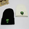 ALIEN EMBROIDERED BEANIE HAT