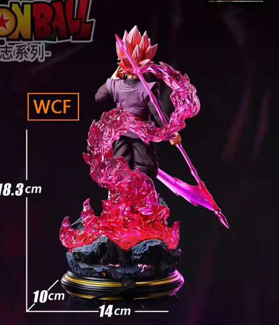 WCF Mega & WCF Scale Goku Black with LED - Dragon Ball Resin Statue - T ...