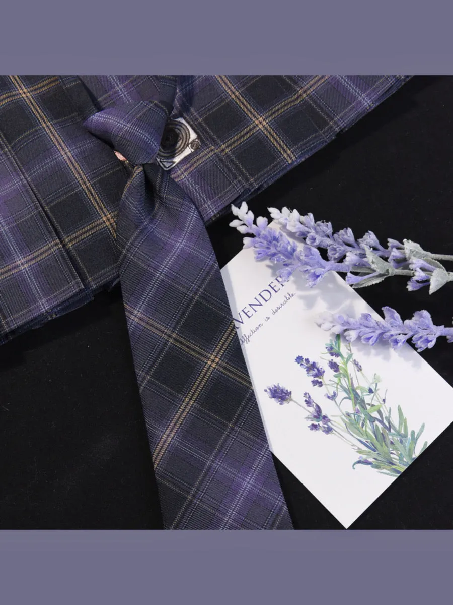 Purple Jk Uniform Bow Ties&Tie BE863