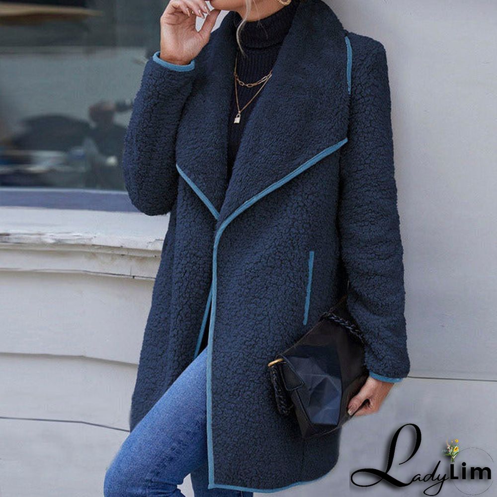 Casual Warm Plush Coat - Ladylim