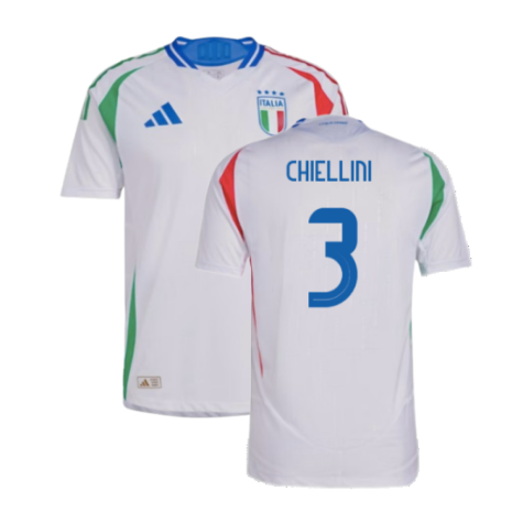 Italy Giorgio Chiellini 3 Away Shirt Kit Euro 2024