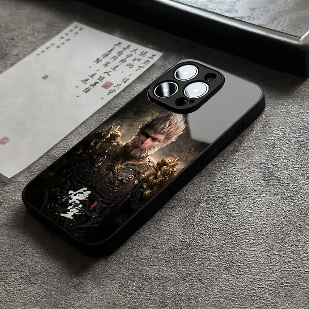Black Myth Wukong Glass Phone Case