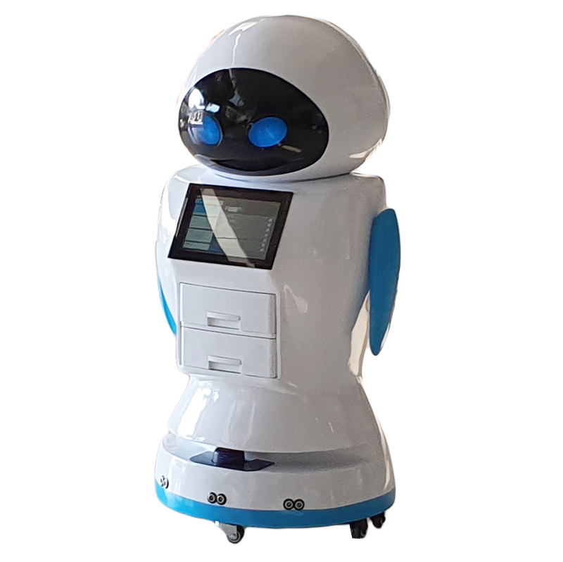 Hotel intelligent delivery service robot interactive talking robot ...