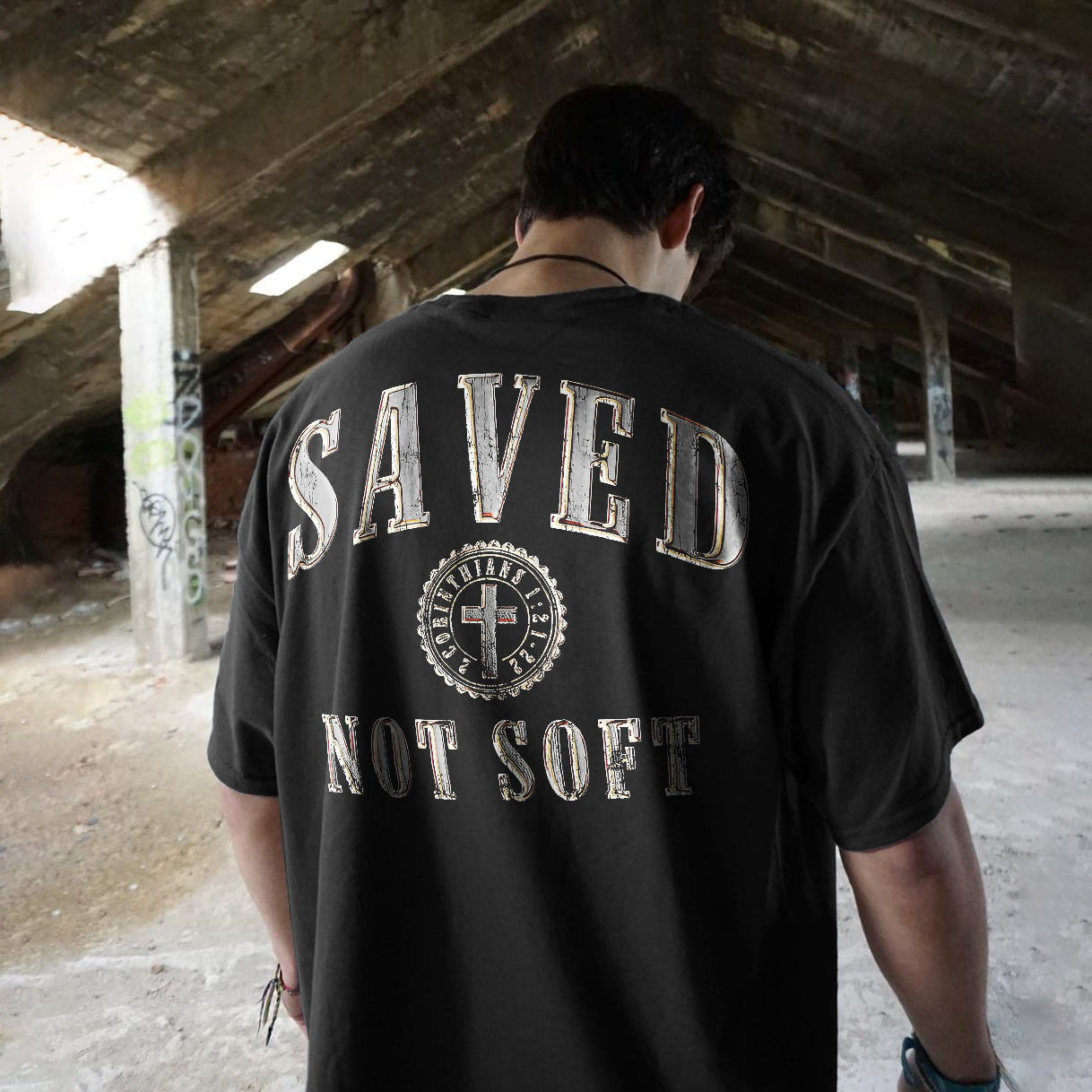 Saved Not Soft Printed Men's T-shirt