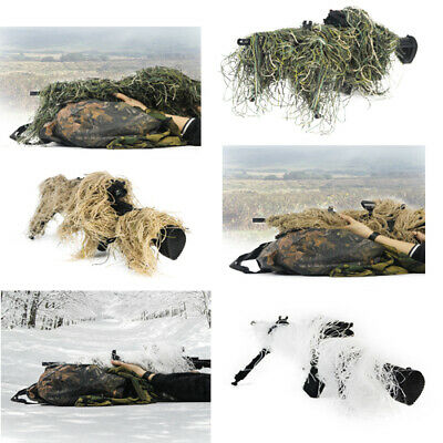 3D Camo Woodland Rifle Gun Wrap Cover Ghillie Suit Sniper Paintball 3 ...