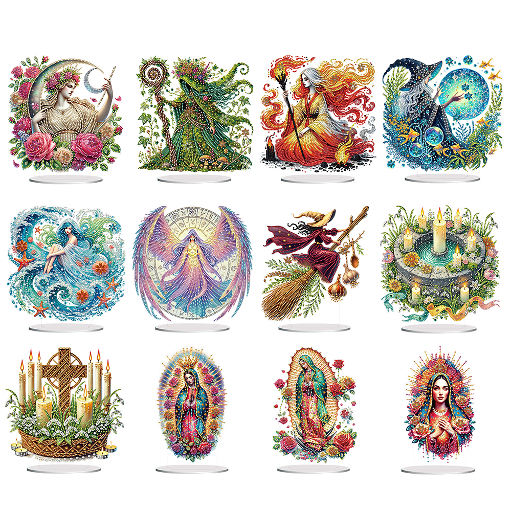 Acrylic Special Shape Forest Girl Desktop Diamond Art Kits for Home ...