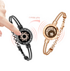 Long Distance Smart Vibration Bracelets with Snake Chain (Sun&moon )