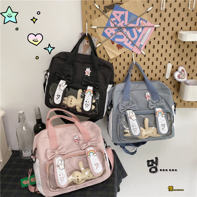 Bunny Cute Rabbit Ears Kawaii Pink Backpack SP17044