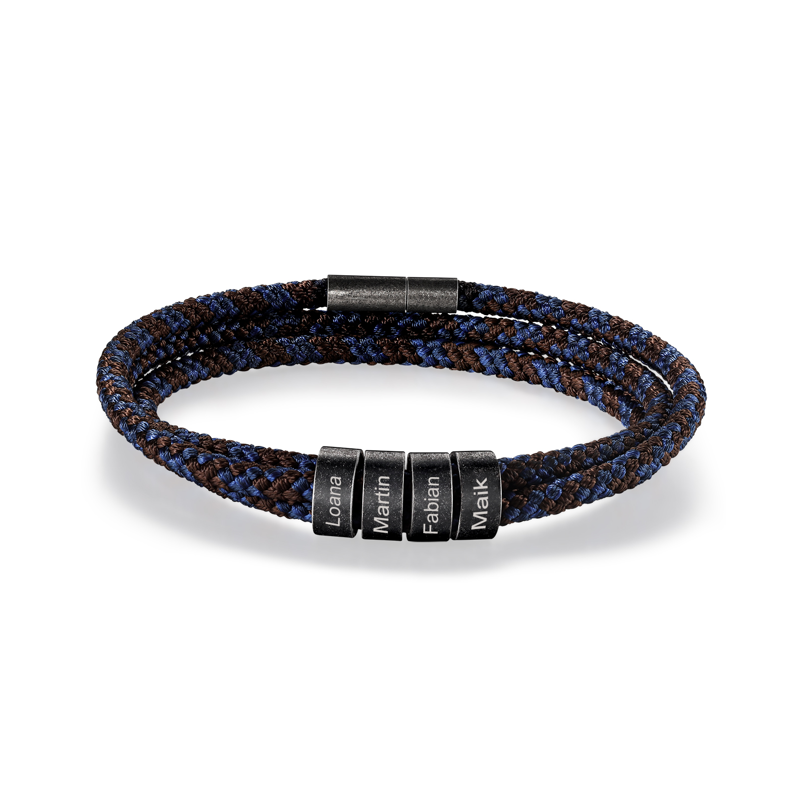 4 Names - Vintage Men's Bracelet Customised Name Nylon Bracelet Three ...