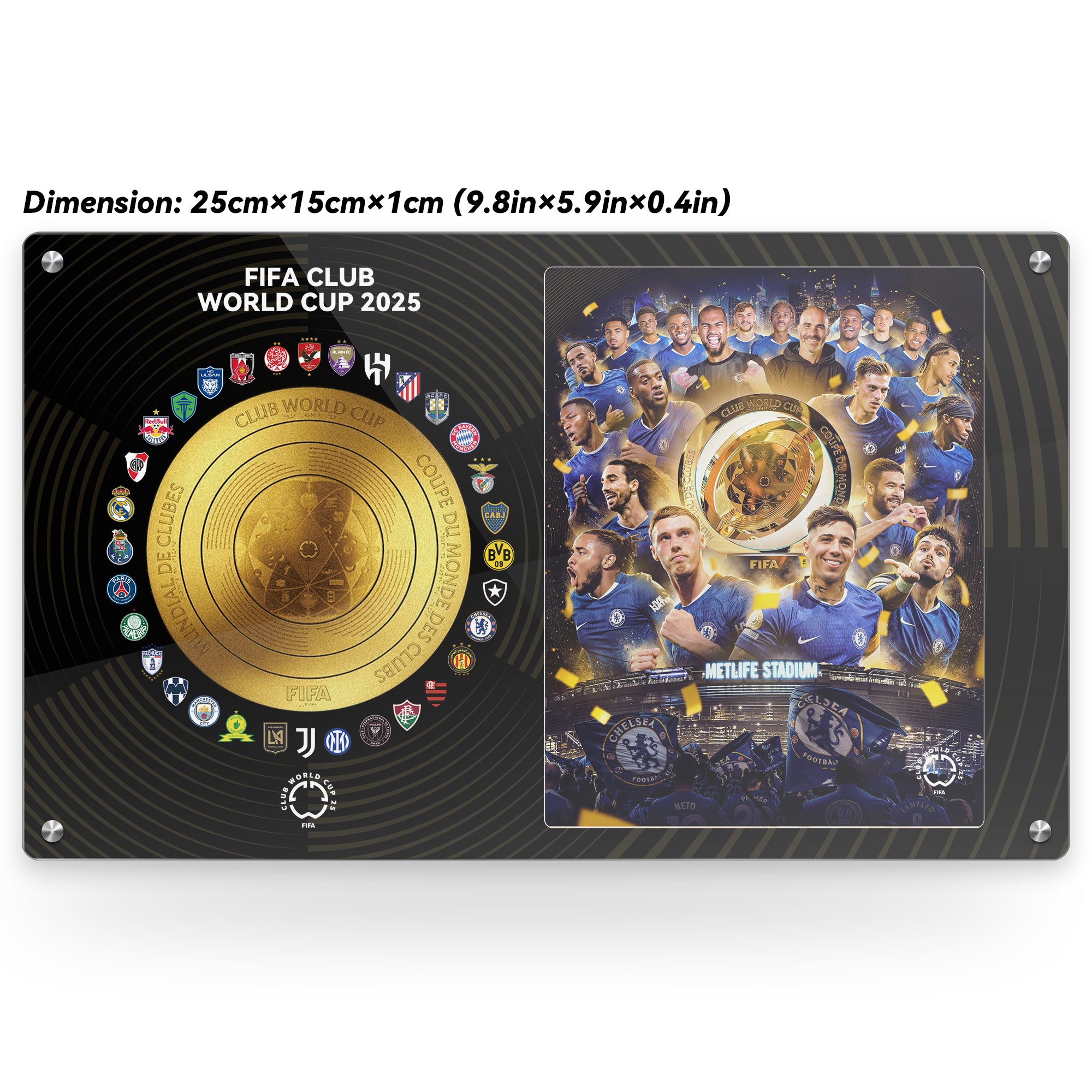 2025 Chelsea FIFA Club World Cup CHAMPIONS WALL DESKTOP REPLICA